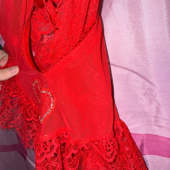 Intimates & Sleepwear | Elegant Red Lace Lingerie Set | Poshmark